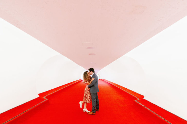 NYC Engagement Session at the TWA Hotel - rebeccaouphotography.com