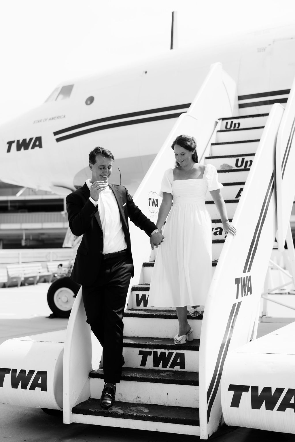 Travel back in time with me for this pre wedding session at the TWA ...