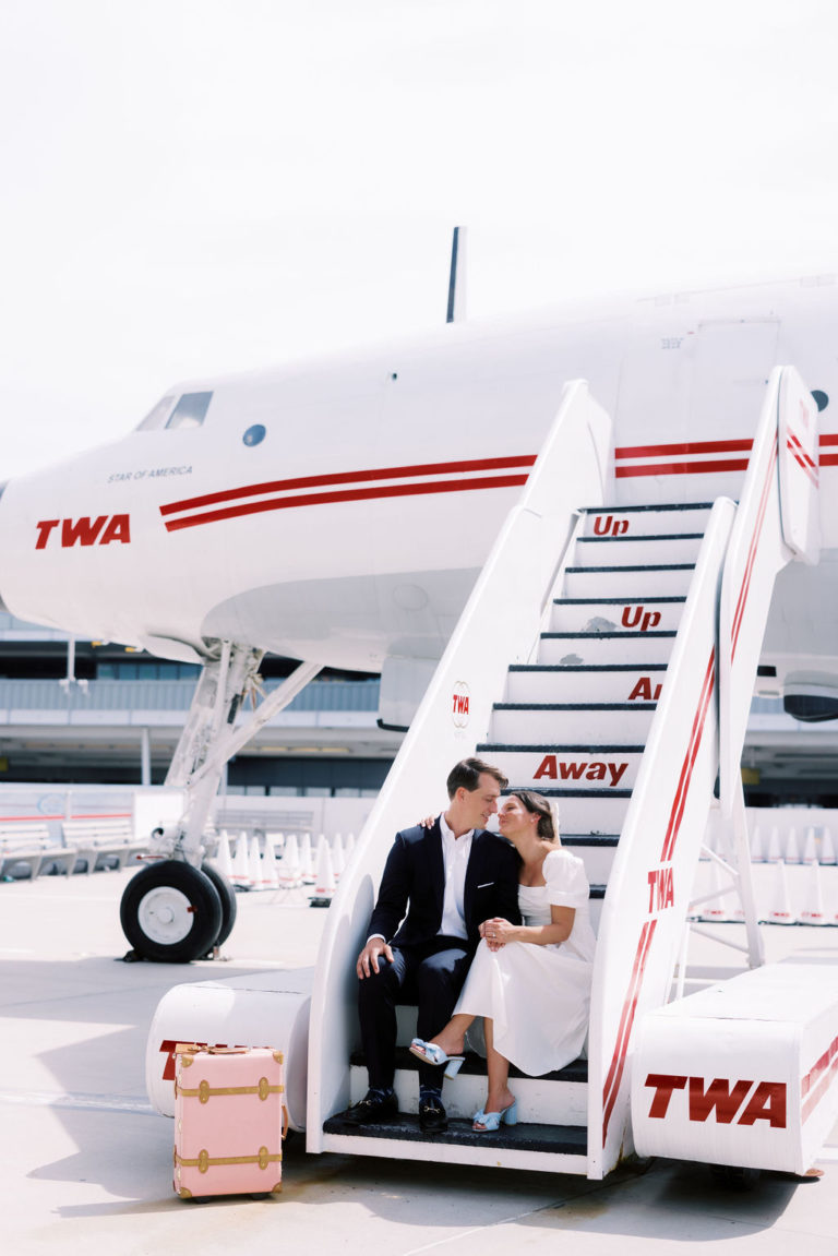 Travel back in time with me for this pre wedding session at the TWA ...